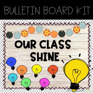 Shine Bright Bulletin Board | Back to School Door Decor | Classroom ...