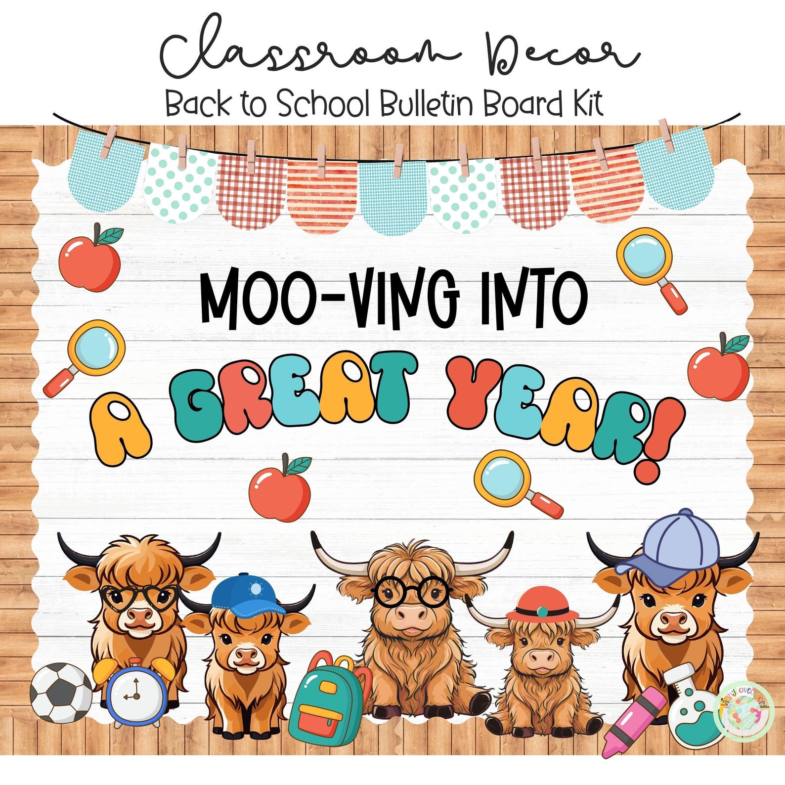 Highland Cow Classroom Decor Bundle Boho Neutral Theme Editable - Etsy
