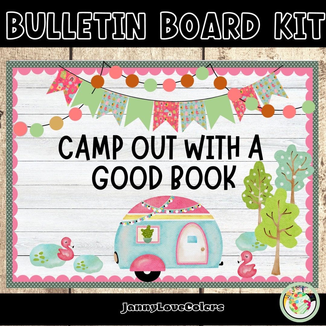 Happy Campers Bulletin Board Summer Door Decor Bulletin Board Camping ...