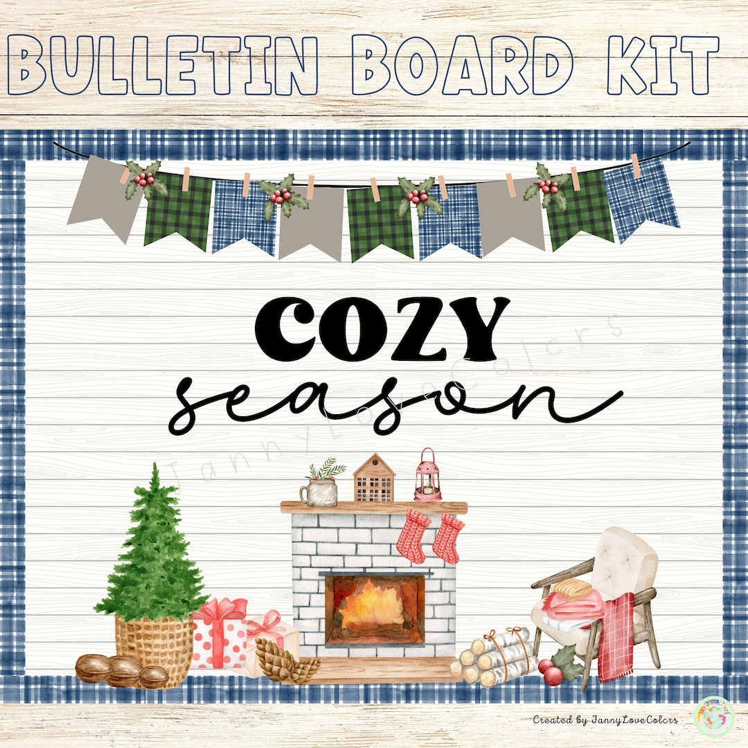 Winter Bulletin Board Kit, Holiday Season Theme, Easy Seasonal ...