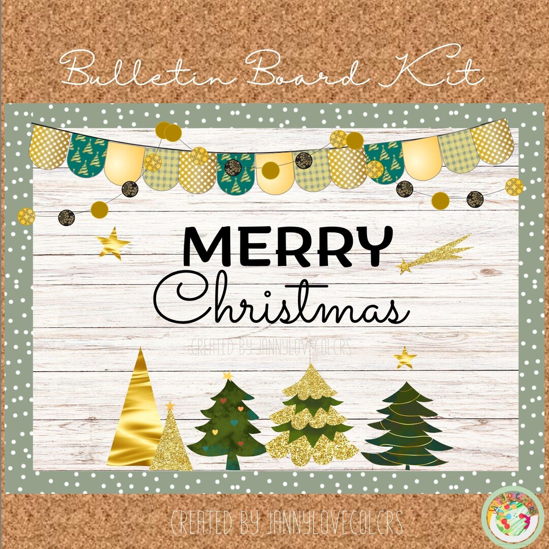 O Christmas Tree- Christmas Bulletin Board Kit, Classroom Decor, Door ...