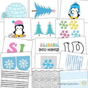 Winter Penguins Bulletin Board Kit: New Year Classroom Decor (PDF) - Etsy