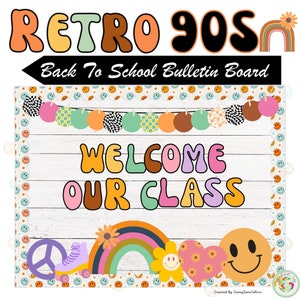 Retro 90s Theme Classroom Decor BUNDLE | Printable | Digital Download ...