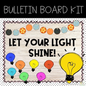 Shine Bright Bulletin Board | Back to School Door Decor | Classroom ...