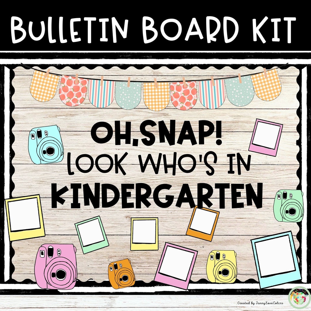 Back to School Polaroid Bulletin Board Kit Classroom Decor Editable - Etsy
