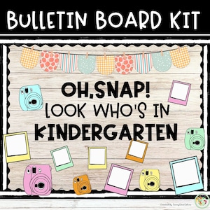 Back to School Polaroid Bulletin Board Kit Classroom Decor Editable - Etsy