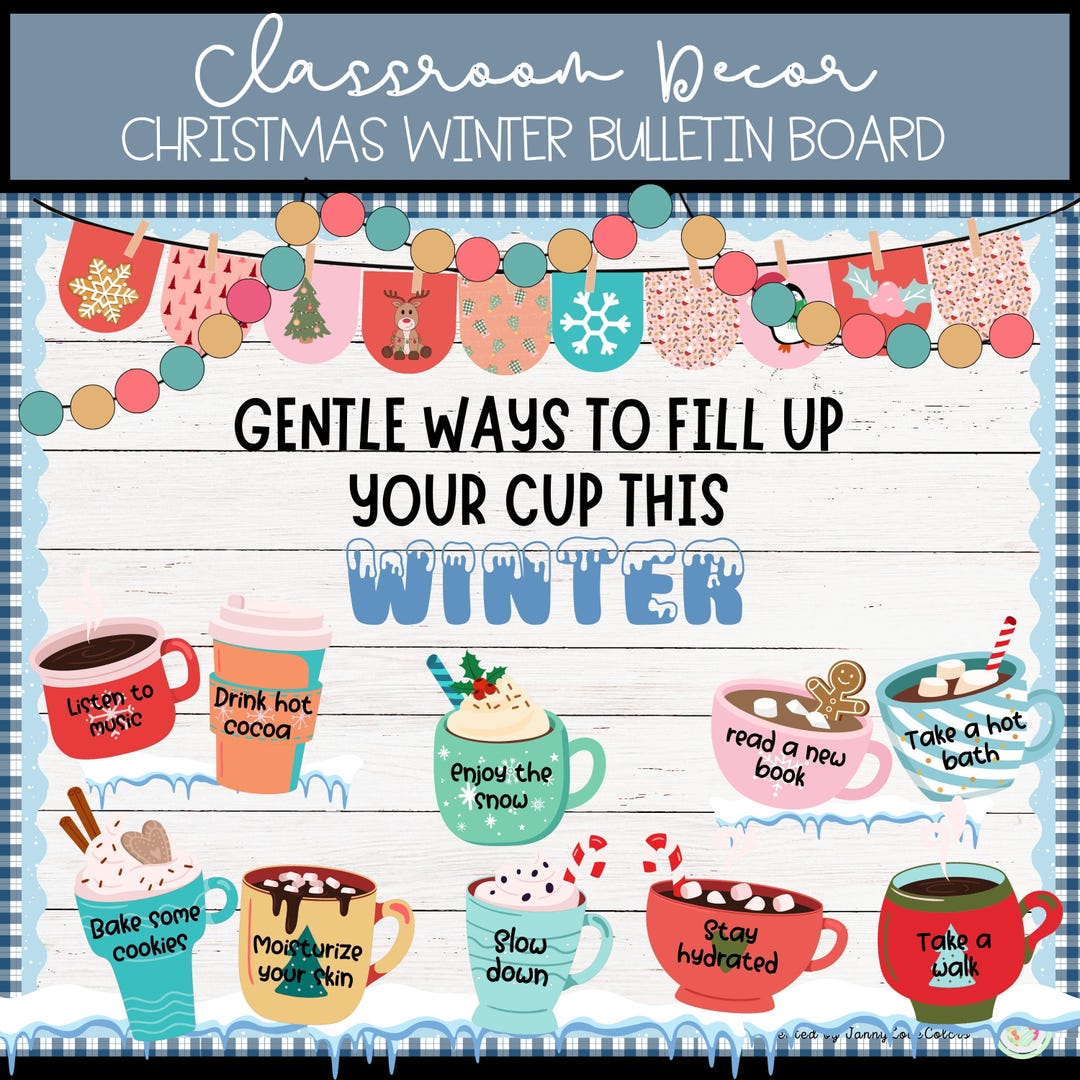 Winter Mental Health Bulletin Board Kit: Emotional Learning (digital ...