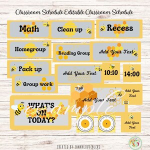 BEE Classroom Decor BUNDLE Printable Back to School Classroom ...