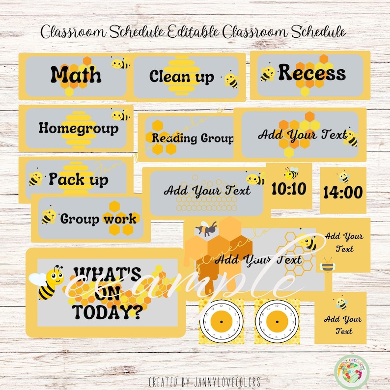 BEE Classroom Decor Bundle: Printable, Editable (PDF) - Etsy