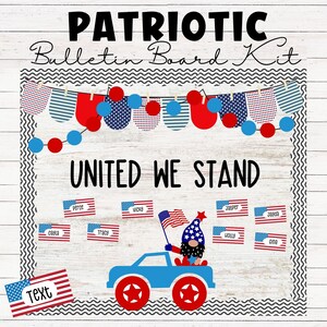 July 4th Gnomes Independence Day Bulletin Board Printable Classroom ...