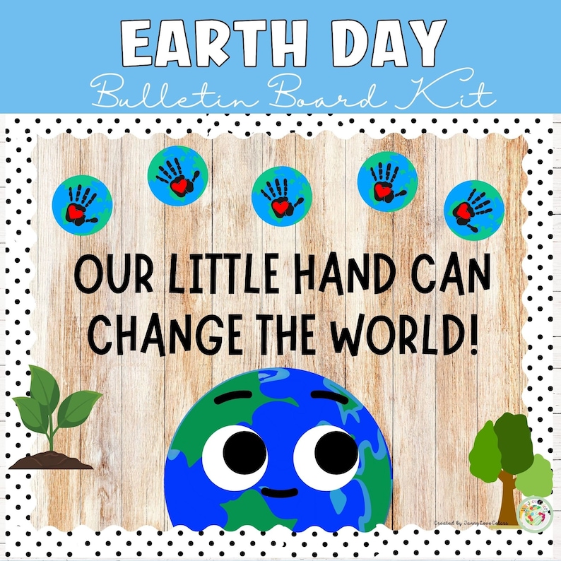 Earth Day Bulletin Board, April Door Decor Classroom Display, Earth Day ...