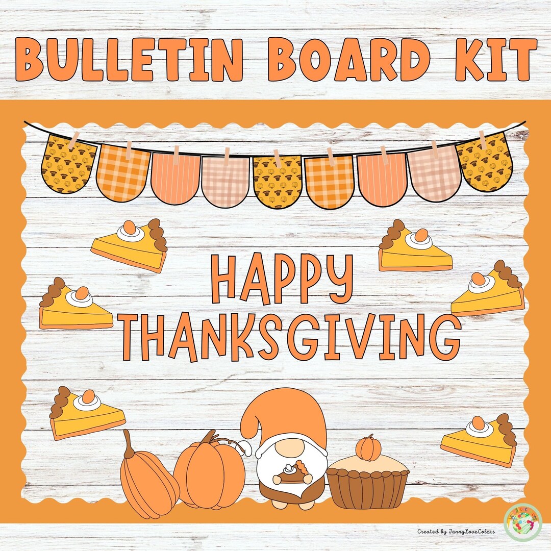 Give Thanks Bulletin Board | Thanksgiving Bulletin Board - Etsy
