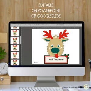 Reindeer Christmas Bulletin Board Kit: Classroom Winter Decor ...