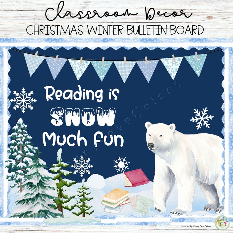 Winter Wonderland Bulletin Board Kit: Classroom Decor (digital Download ...