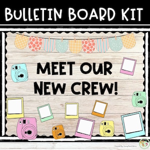 Back to School Polaroid Bulletin Board Kit Classroom Decor Editable - Etsy
