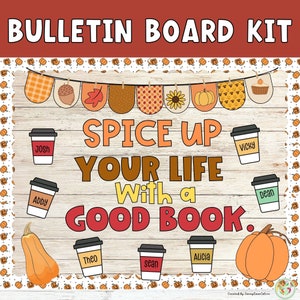 Pumpkin Spice Bulletin Board | Pumpkin Latte Bulletin Board | Digital ...