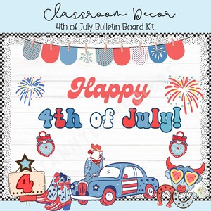July 4th Bulletin Board, Independence Bulletin Board, USA Bulletin ...