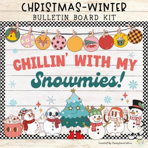 Christmas Snowman Bulletin Board Kit: Winter Classroom Decor (PDF) - Etsy