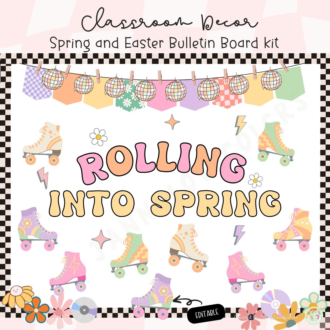 Spring Bulletin Board, March Bulletin Board Ideas, Printable Borders ...