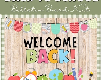 Apple Back to School Bulletin Board or Classroom Door Decor, Easy and ...