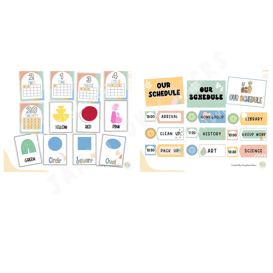 Modern Boho Classroom Decor Bundle: Calming Pastel Colors - Etsy