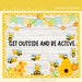 Bee Theme Spring Bulletin Board Kit April May Classroom Decor Editable ...