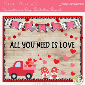 February Bulletin Board Kit | Classroom Decor Bulletin Board ...
