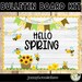 Bee Theme Spring Bulletin Board Kit Spring Door Decoration Summer ...