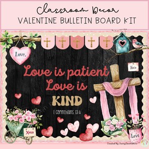 Valentine's Church Bulletin Board Kit (digital Download) - Etsy