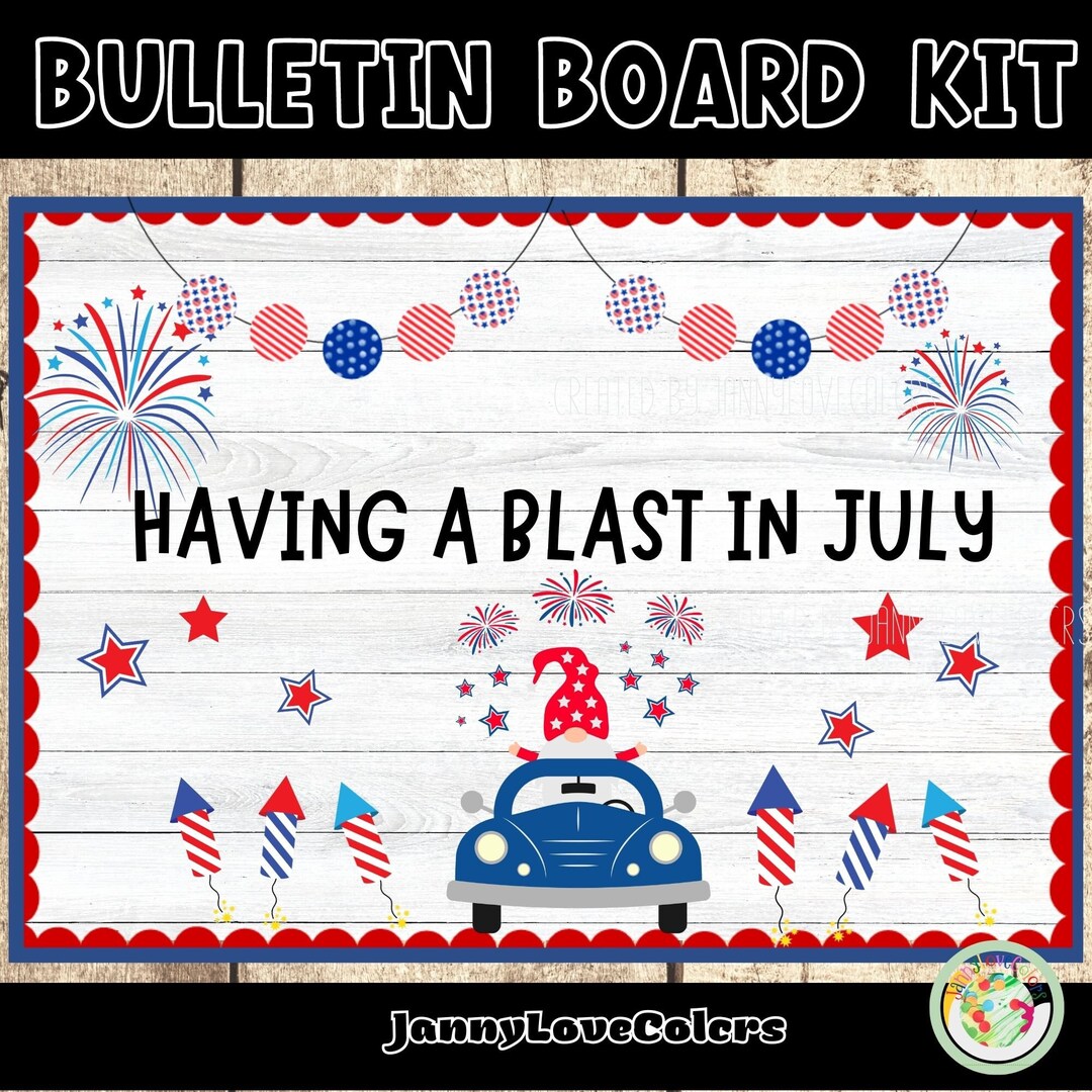 Fireworks- July 4th- Patriotic Bulletin Board- Summer Bulletin Board ...