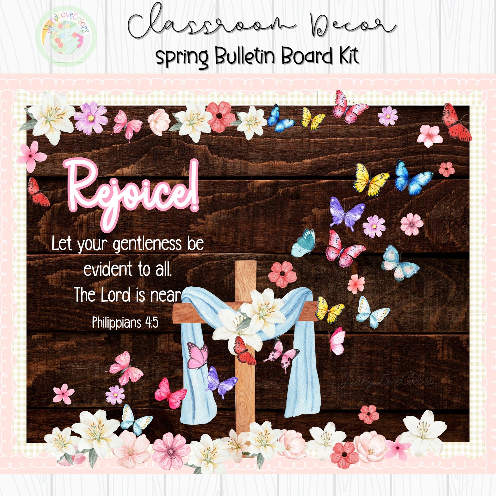 Easter Bulletin Board Ideas Door Decor Christian Spring April ...