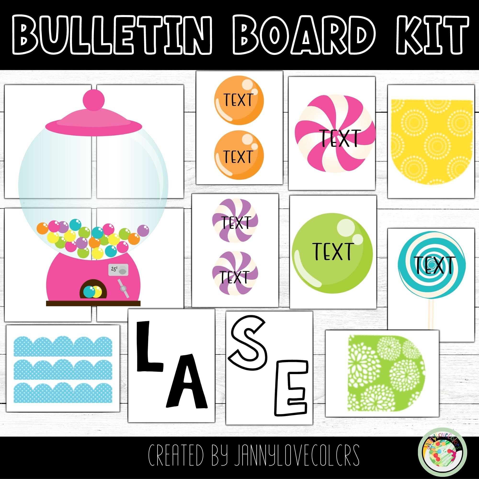 Sweet Year Bulletin Board Kit: Printable Classroom Decor (digital ...