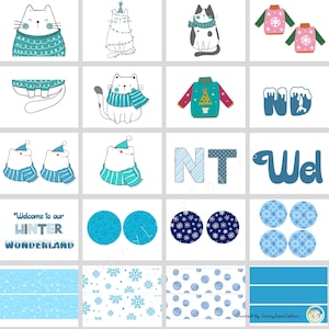 Winter Wonderland Holiday Bulletin Board Kit January Bulletin Board ...