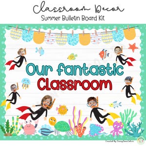Summer Bulletin Board Kit: Under the Sea Classroom Decor (digital ...