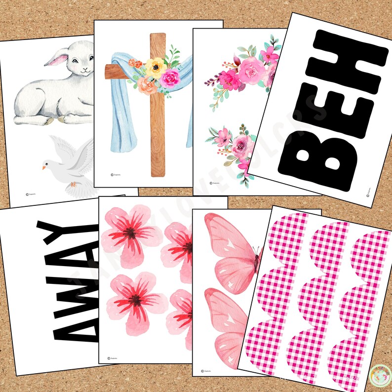 Christian Easter Bulletin Board Kit Religious Christian Classroom Decor ...