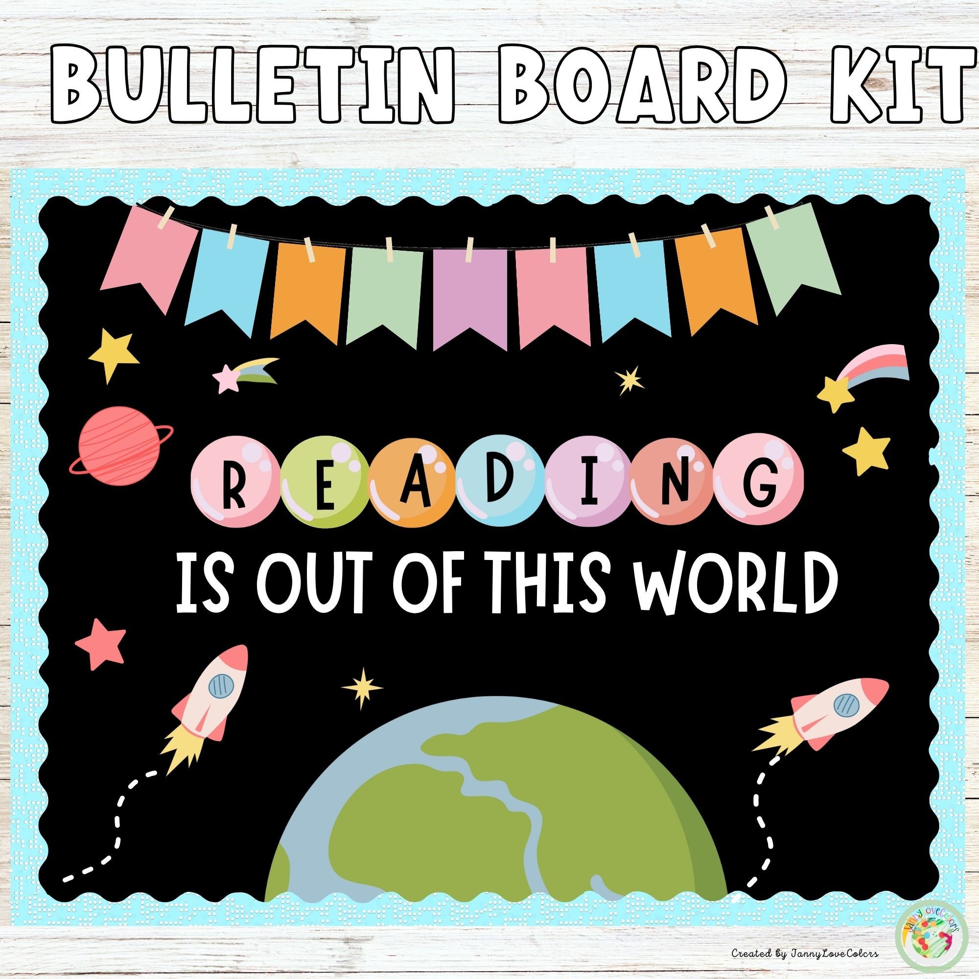 Blast off Into Learning Bulletin Board Kit (digital Download) - Etsy