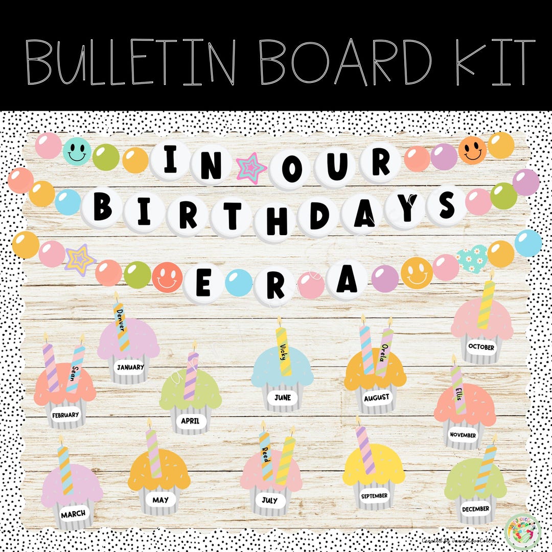 Friendship Bracelet Bulletin Board Kit, in Our Birthday Era Bulletin ...