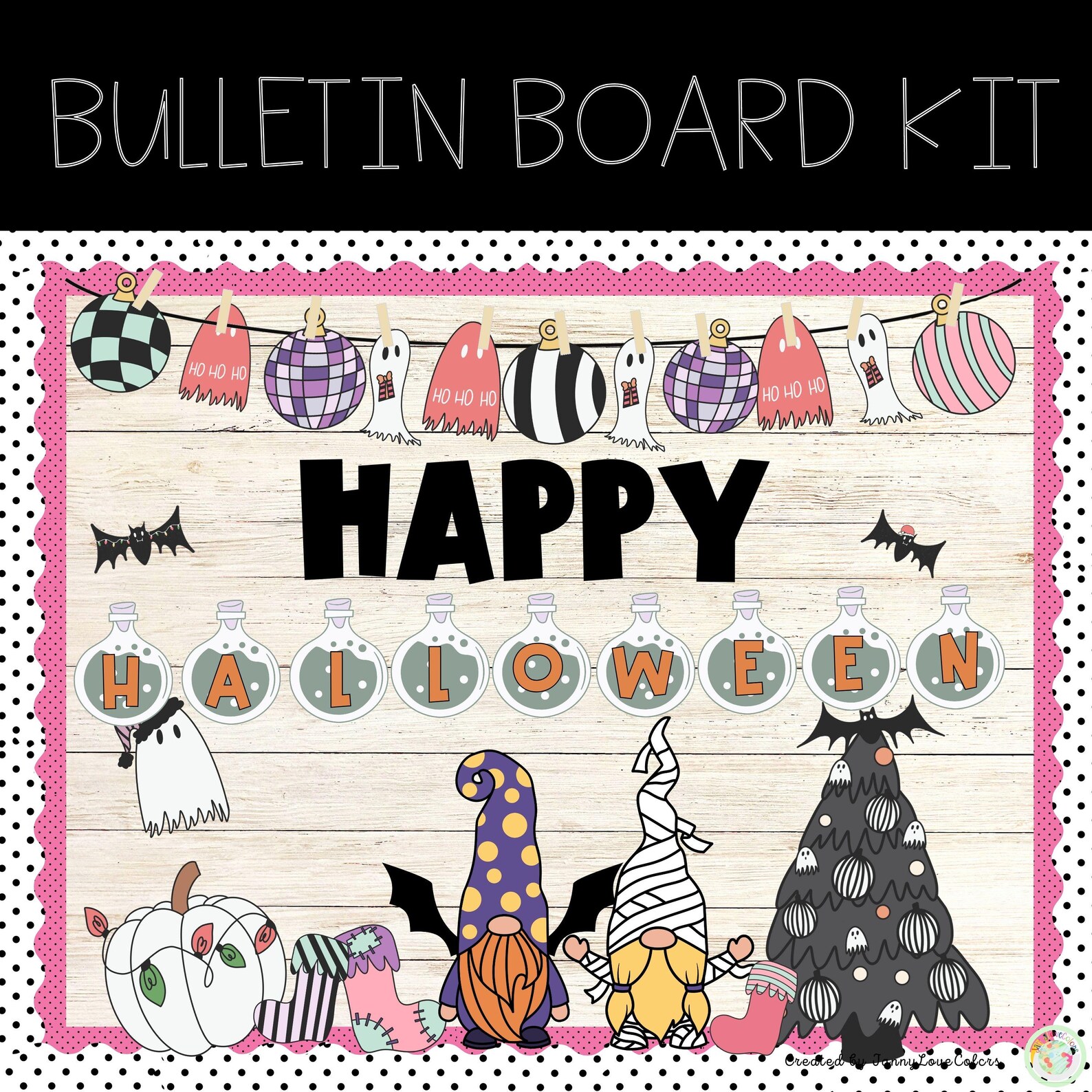 Halloween Bulletin Board Kit: Spooky Vibes Classroom Decor (digital ...