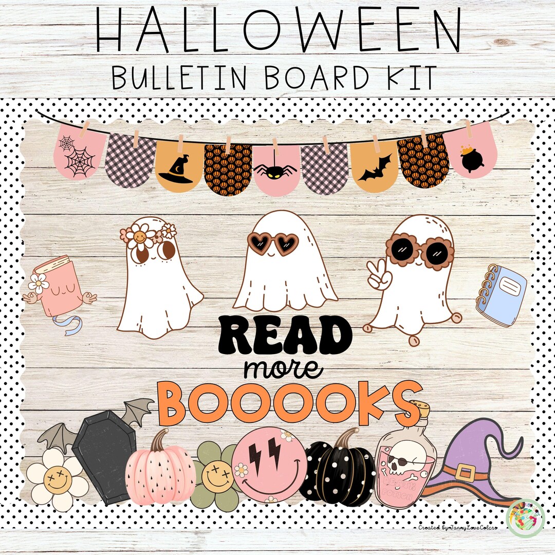 Retro Halloween Bulletin Board: Classroom Decor (digital Download) - Etsy