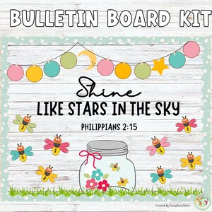 Christian Classroom Decor Printable | Bible Verse Bulletin Board Decor ...