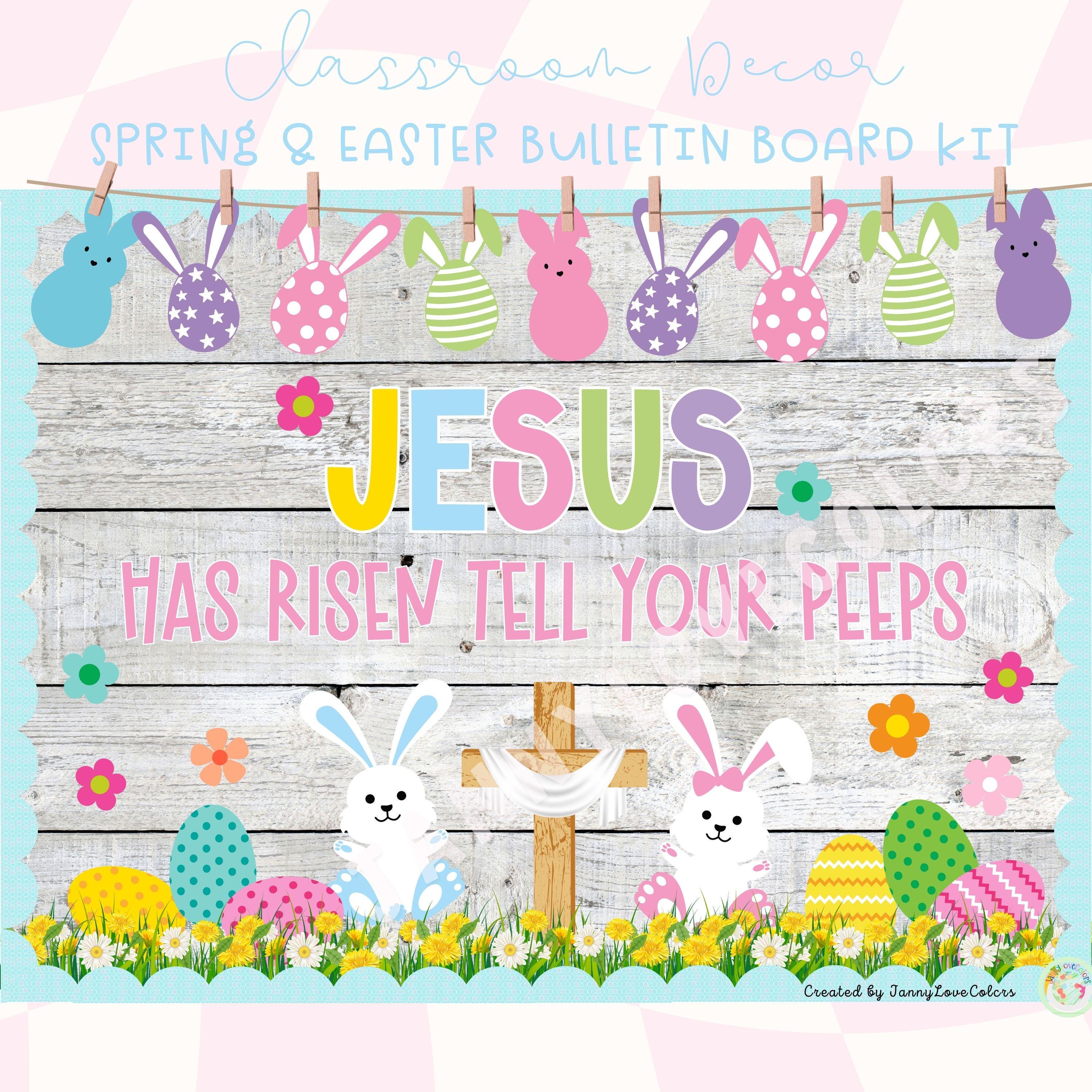 Silly Bunny Easter Bulletin Board Set: Classroom Door Decor (PDF File ...