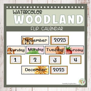 Woodland Animals Classroom Decor Bundle: Rustic Watercolor Theme - Etsy