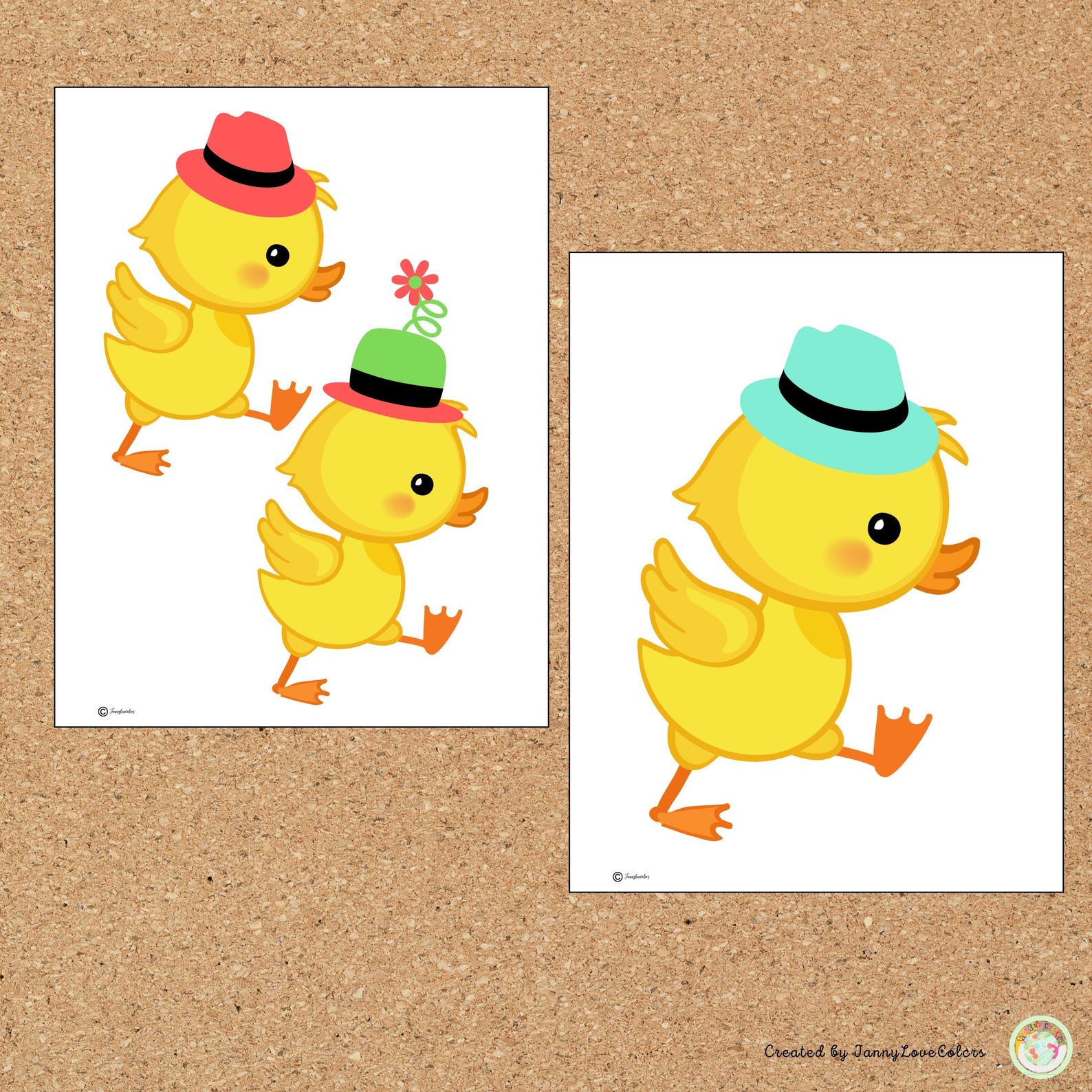 Ducks Spring Bulletin Board Kit Door Decor March & April Classroom ...