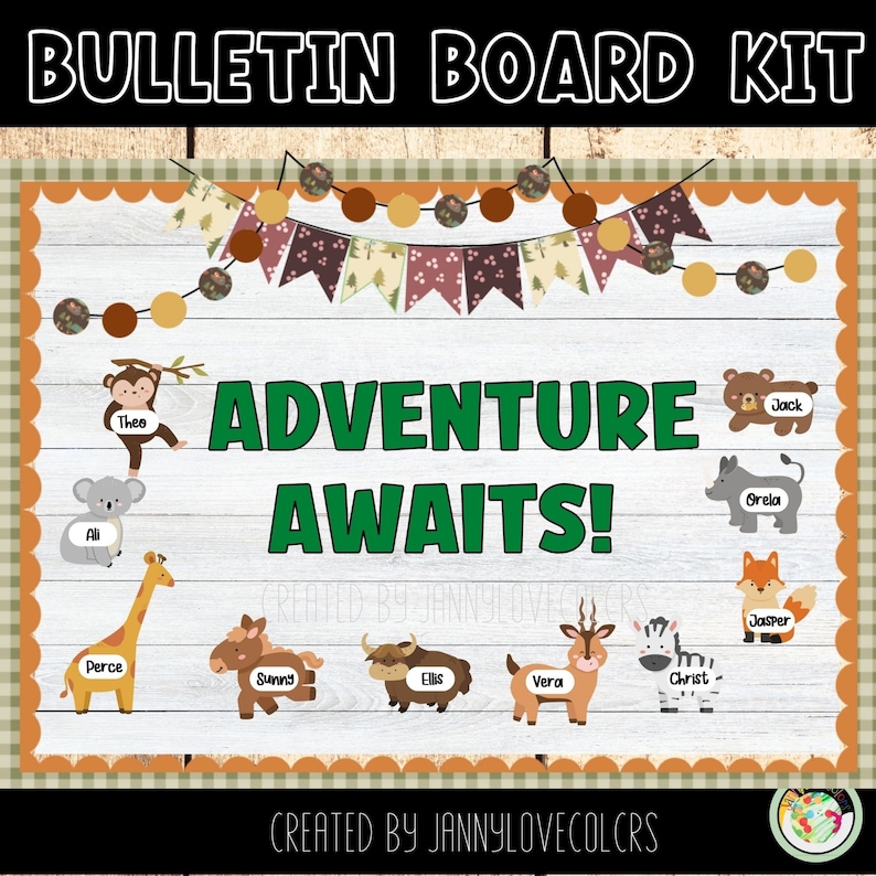 Woodland Animal Theme Classroom Decor Bundle, Printable, Easy Bulletin ...