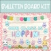 Spring Bunny Bulletin Board Classroom Decor Kit, Editable - Etsy
