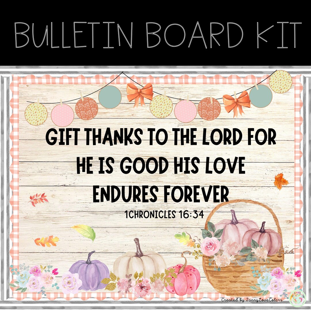 Fall Christian Bulletin Boards Fall Bible Verses Decor - Etsy