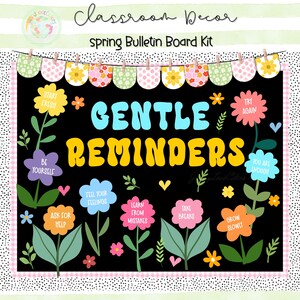 Spring Bulletin Board Kit | Growth Mindset Posters | SEL Classroom ...