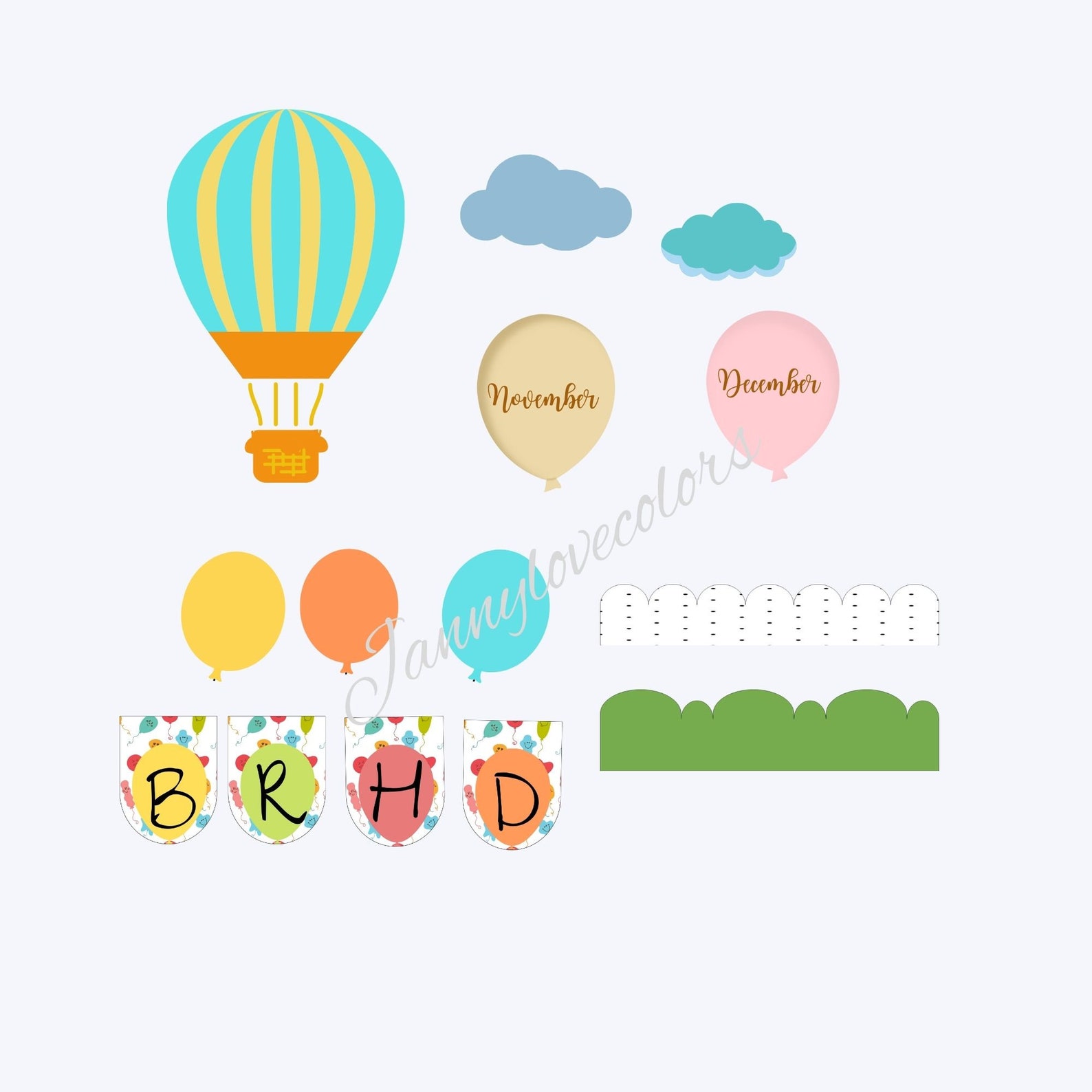 Birthday Display Bulletin Board Balloon Birthday Display - Etsy