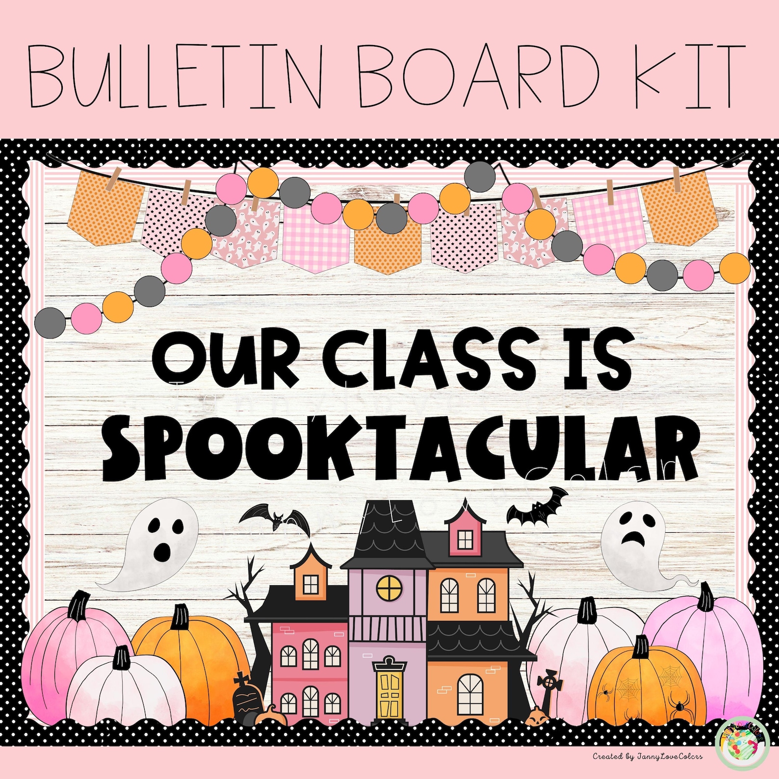 Halloween Bulletin Board Kit: Welcome to Boo Street Decor (digital ...