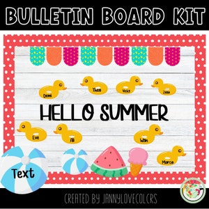 Floating Into Summer Bulletin Board Kit | Door Decor | Classroom Decor ...